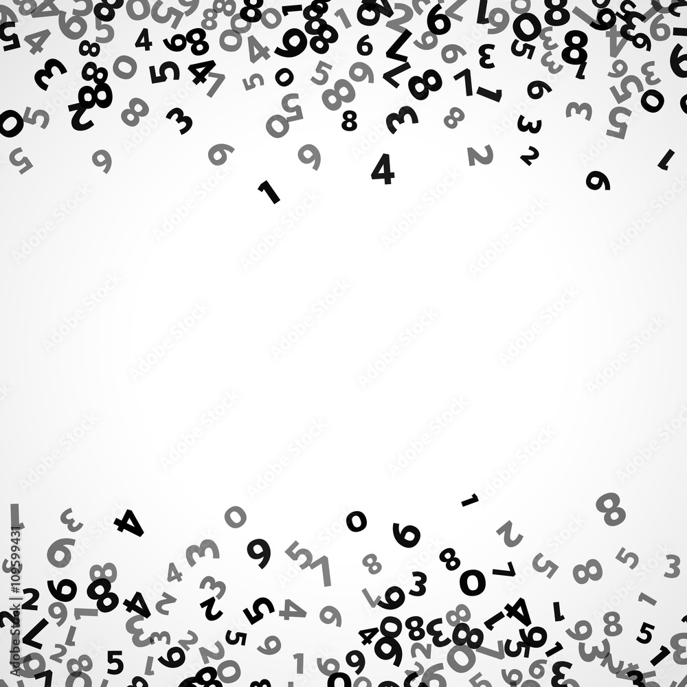 Abstract math number background. Vector illustration Stock Vector ...