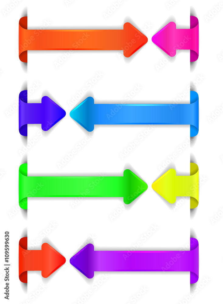 Modern arrow design template for infographics. Stock Vector | Adobe Stock