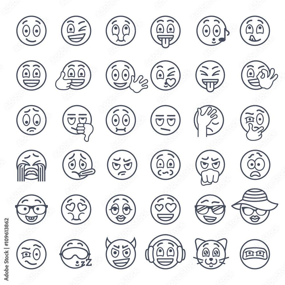Text Faces Symbols