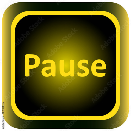 Yellow Pause Icon