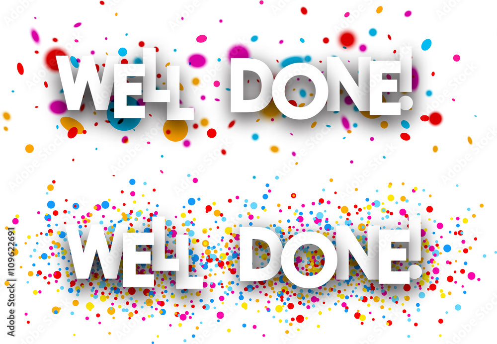 Well done paper banners. Stock Vector | Adobe Stock