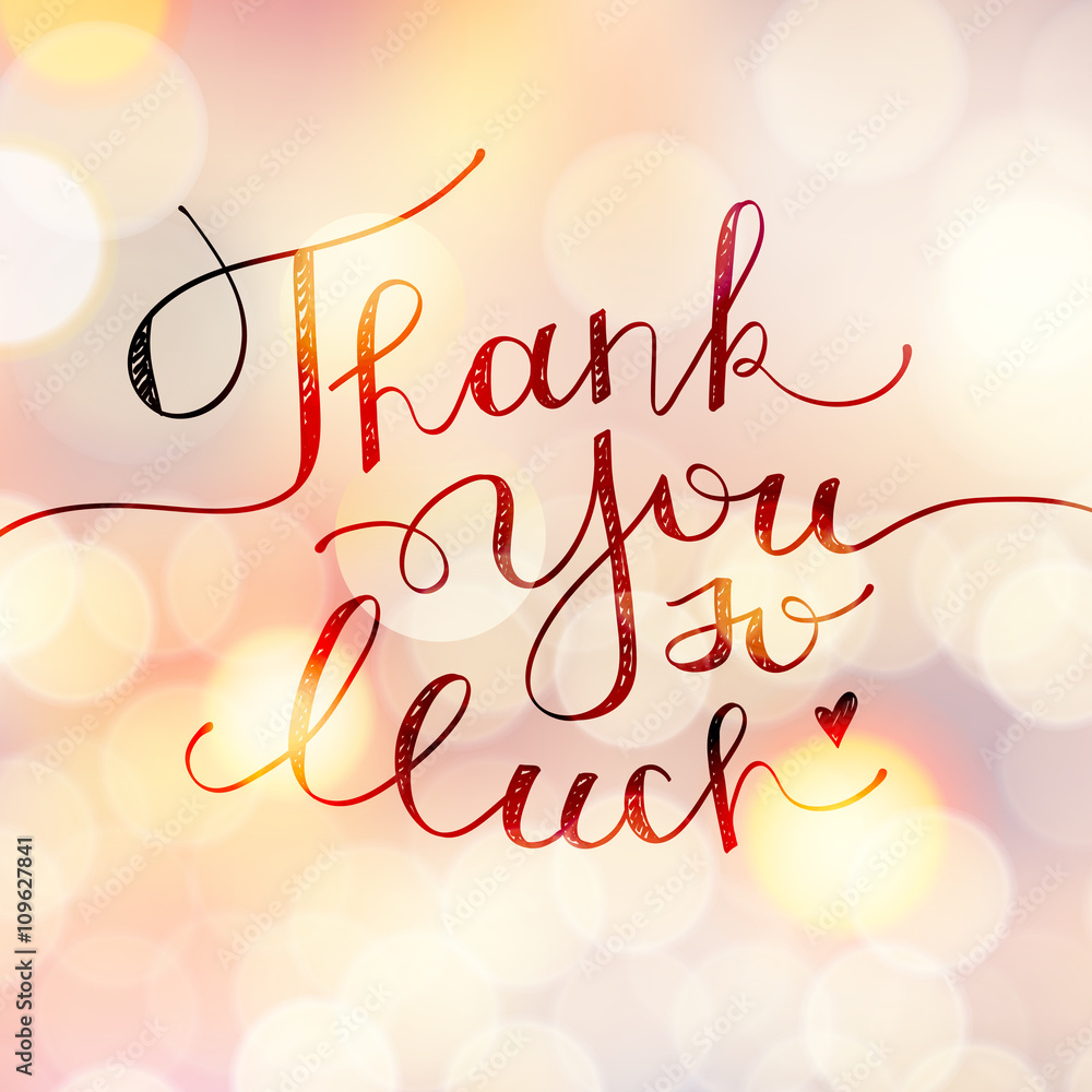 thank you so much Stock Vector | Adobe Stock