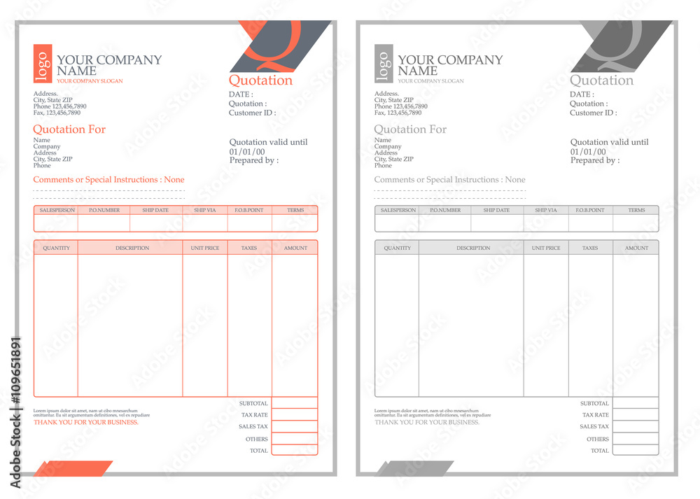 Vector quotation design template. Stock Vector | Adobe Stock