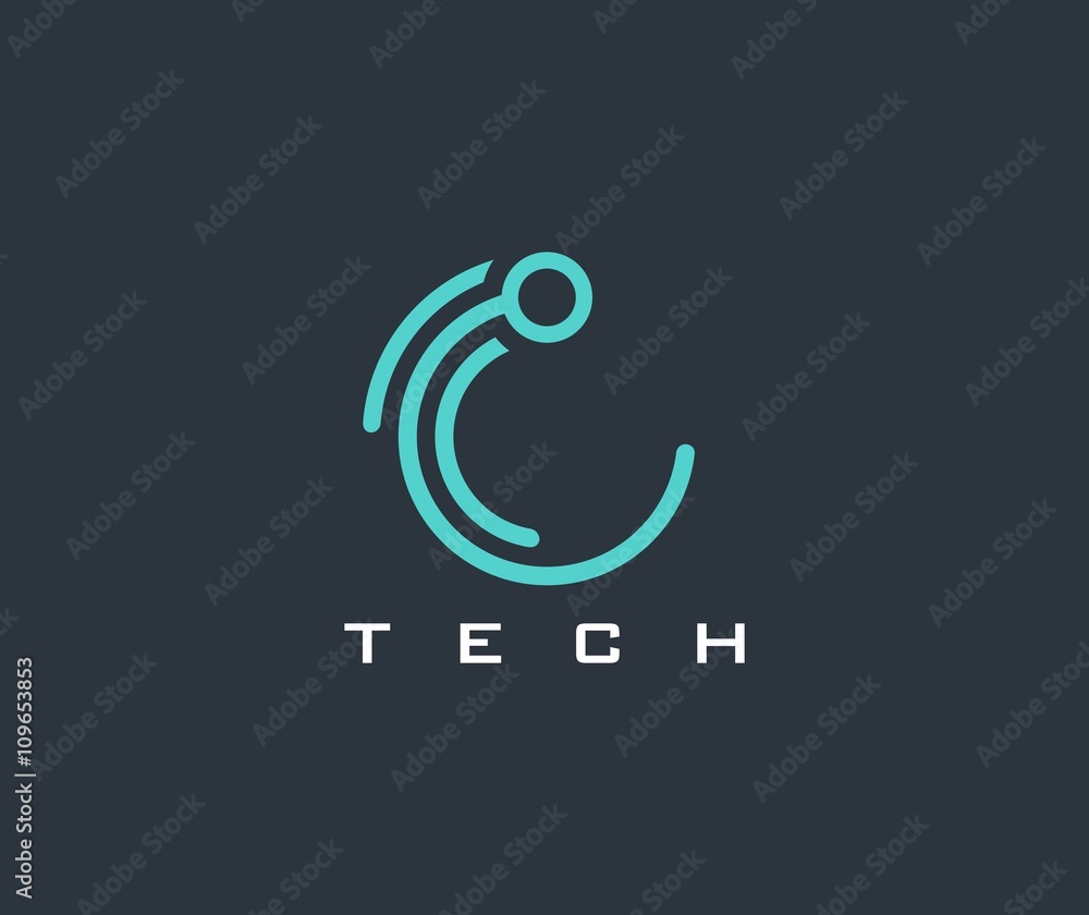 Tech logo Stock Vector | Adobe Stock