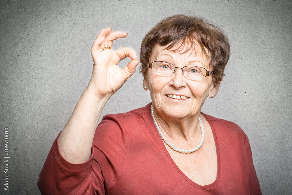 Begeisterte Rentnerin Stock Photo | Adobe Stock