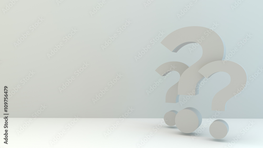 three question marks on a plane. Stock Illustration | Adobe Stock