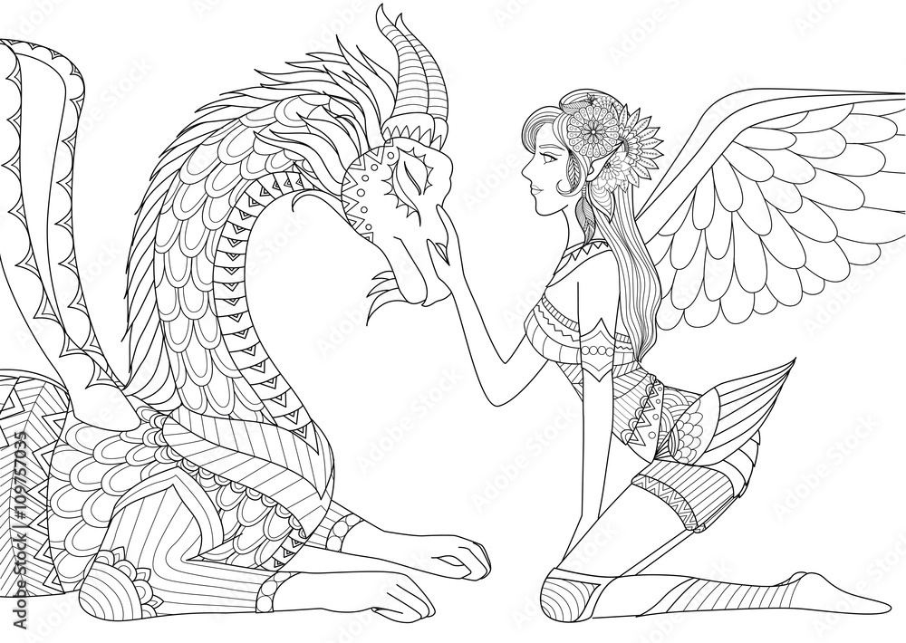 Angel Vs Dragon