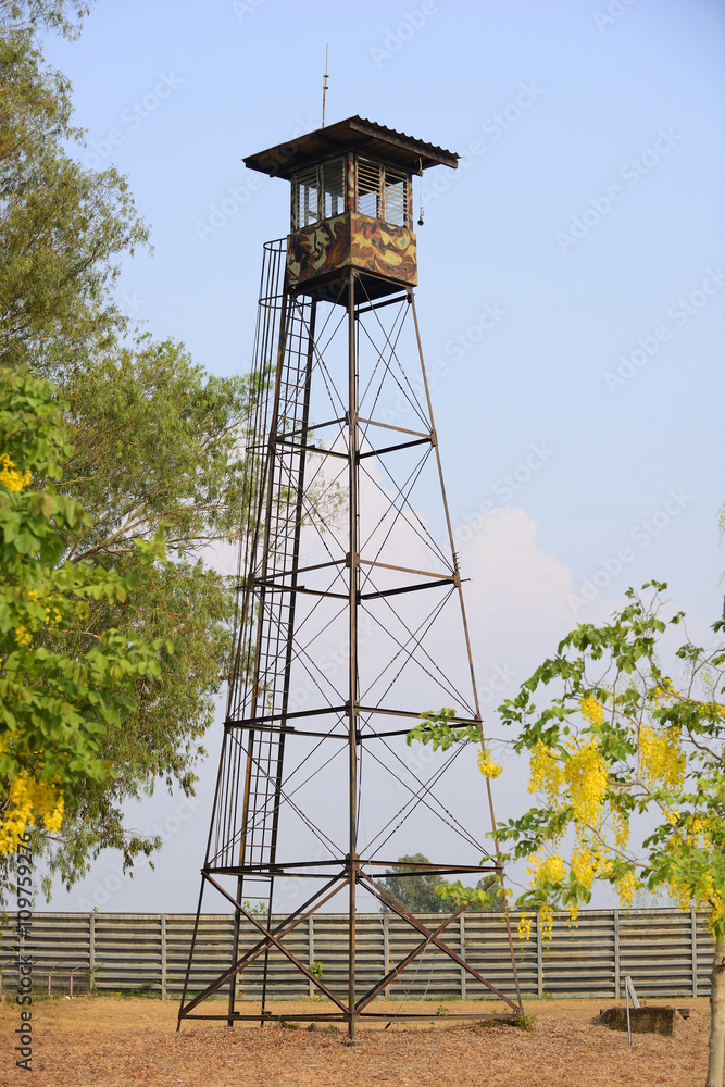 watchtower with soldiers Stock Photo | Adobe Stock