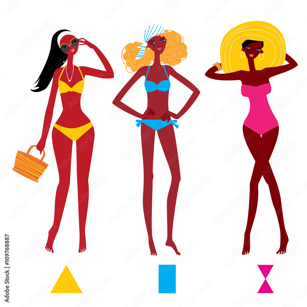 Black woman body types. Woman body shapes. Triangle, rectangle and ... Black woman body types. Woman body shapes. Triangle, rectangle and ...