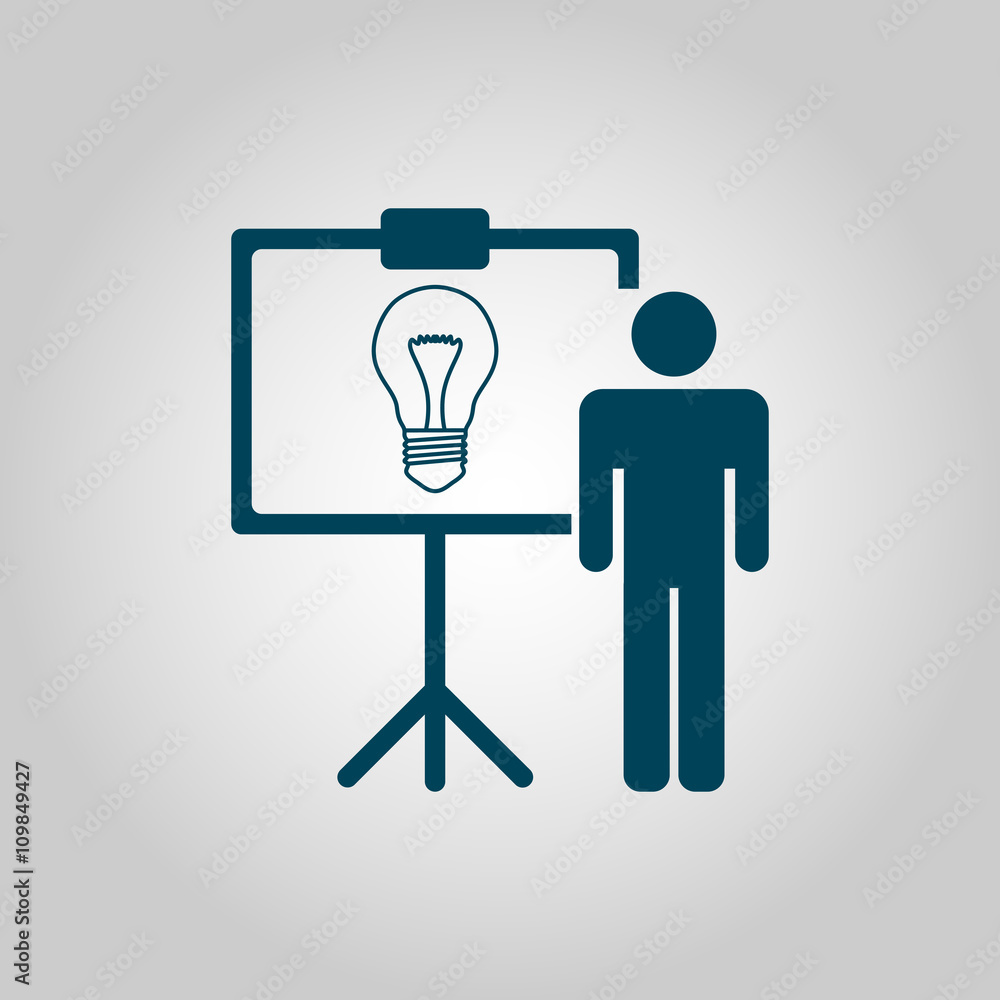 presentation idea icon, presentation idea symbol, presentation idea ...