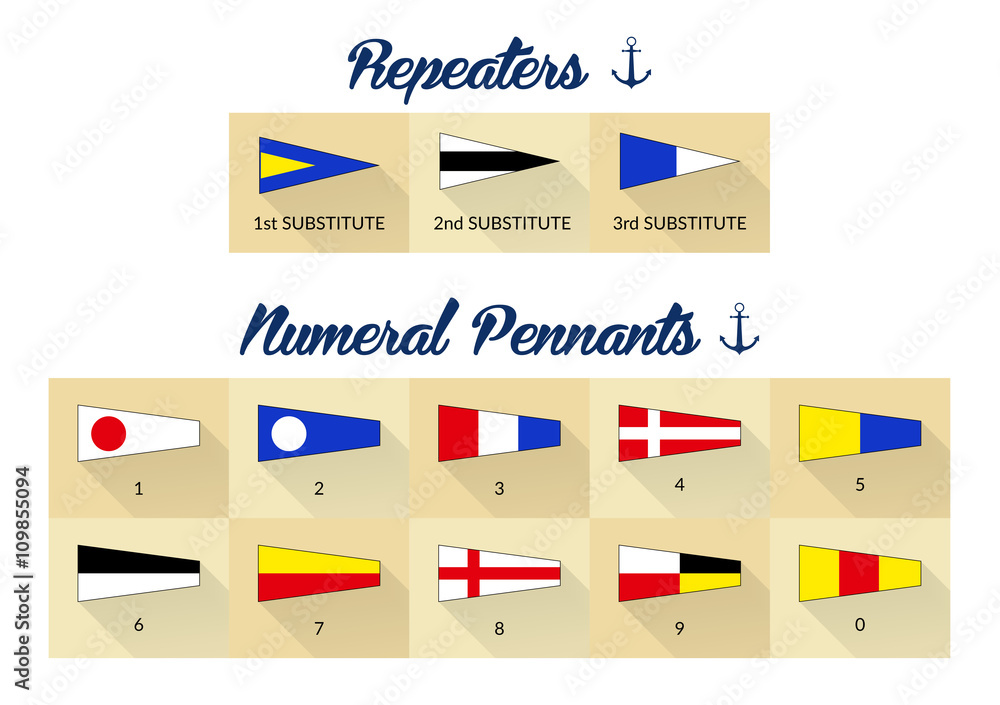 Vettoriale Stock International Naval Signal Flags | Adobe Stock