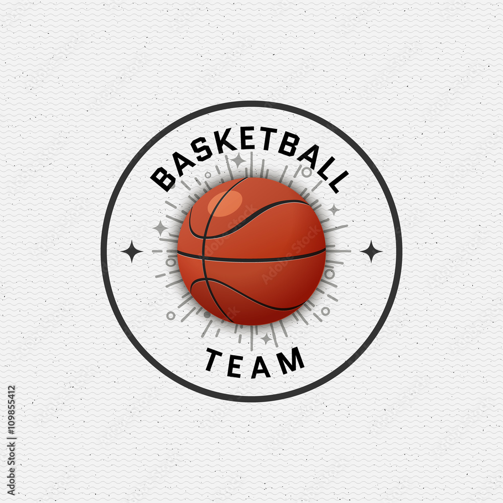 Basketball badges logos and labels for any use Stock Illustration ...