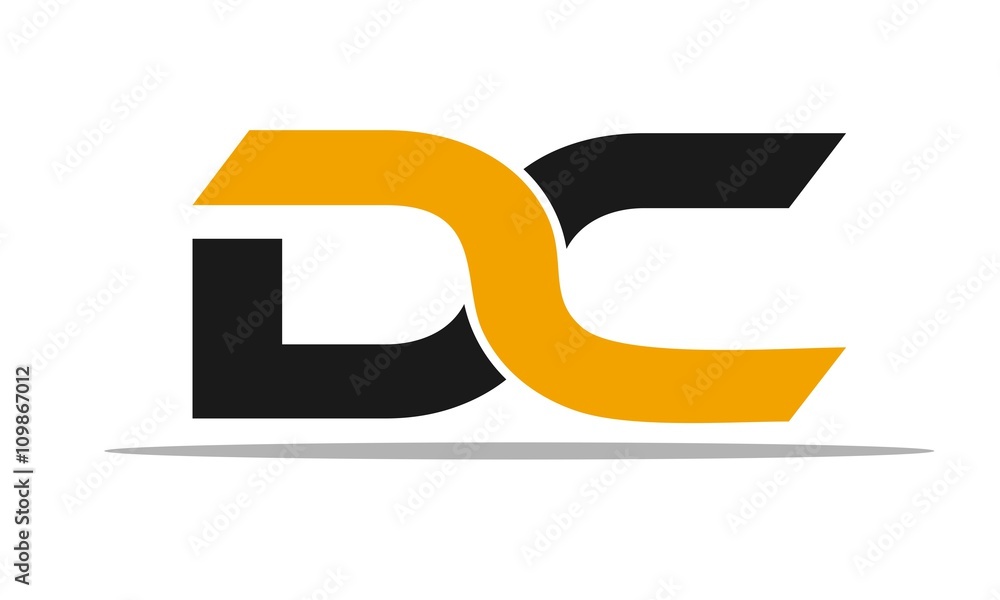 d and c logo Stock Vector | Adobe Stock