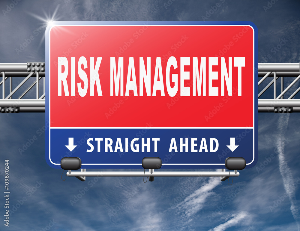 Risk management insurance and safety to assess avoid risks. ilustración ...