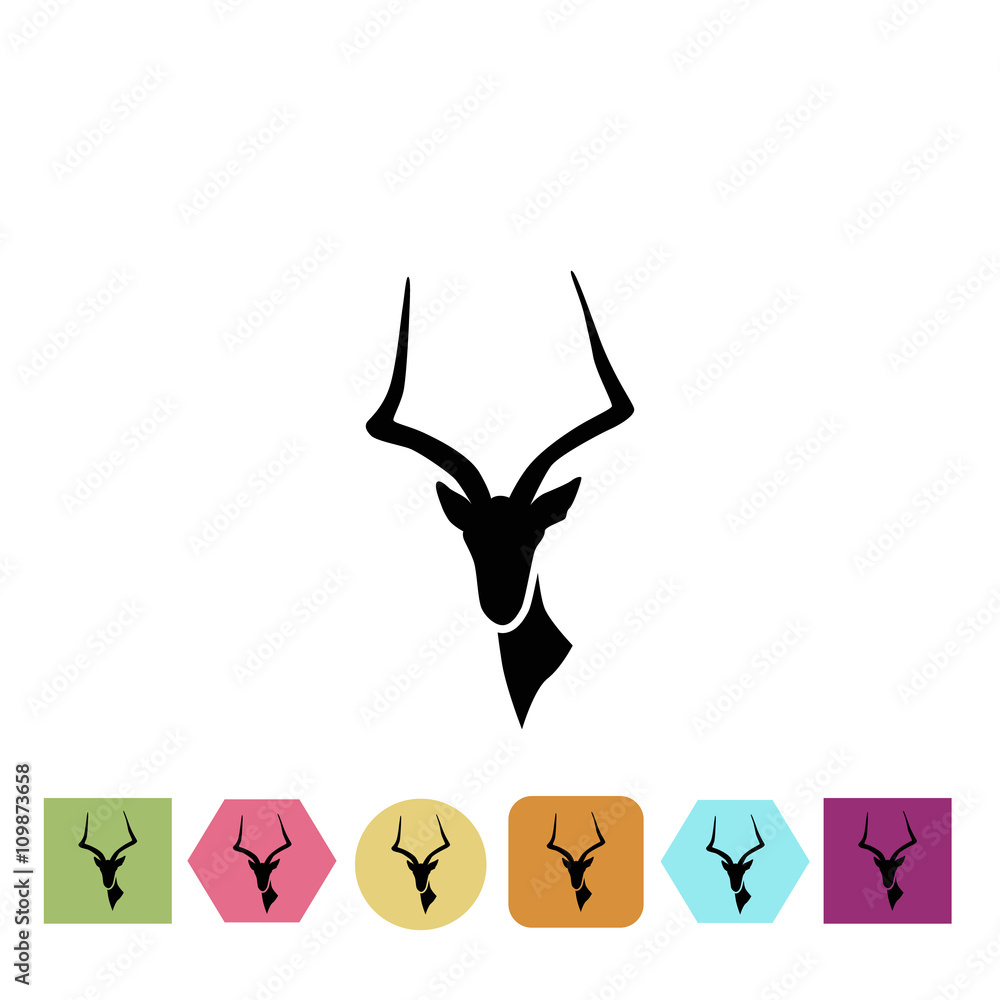 Impala icon Stock Vector | Adobe Stock