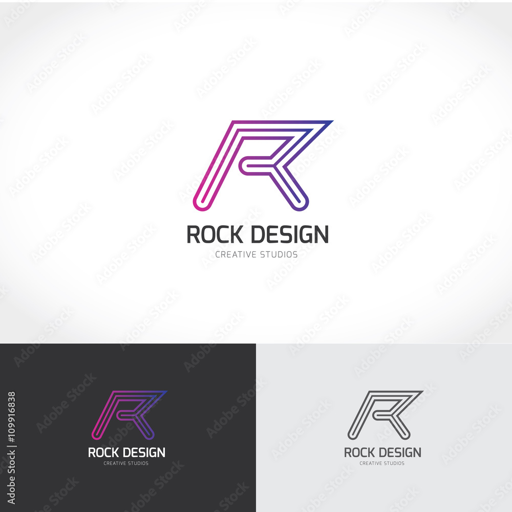 R letter logo. Rocker logo. Car logo. auto motive logo,vector logo ...