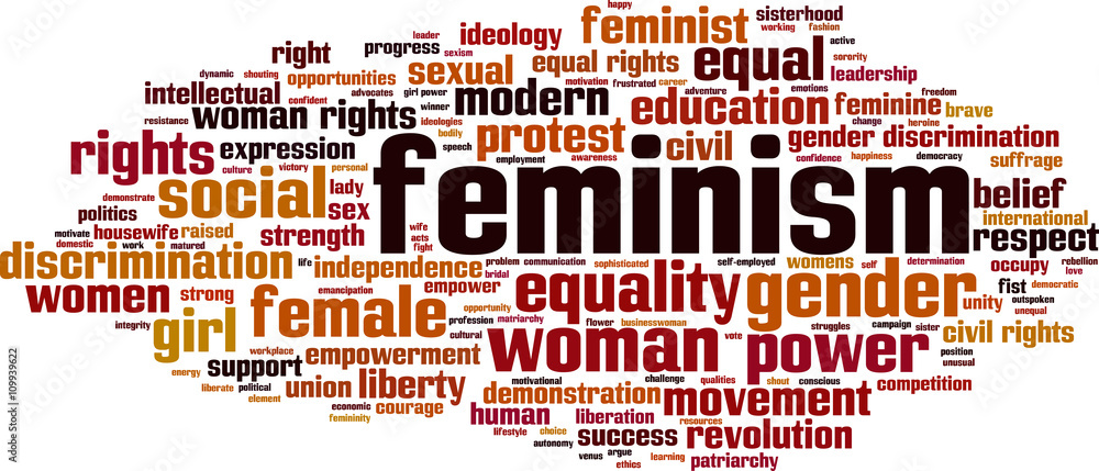 Feminism word cloud concept. Vector illustration Stock Vector | Adobe Stock