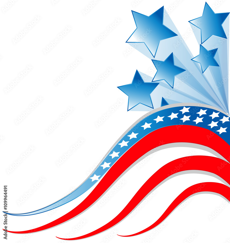 American Flag vector background Stock Vector | Adobe Stock