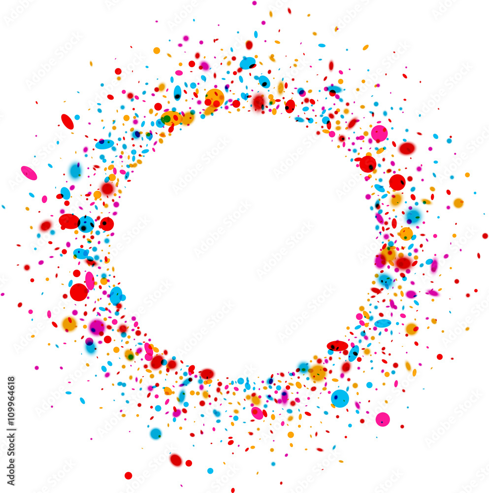Round background with drops. Stock Vector | Adobe Stock