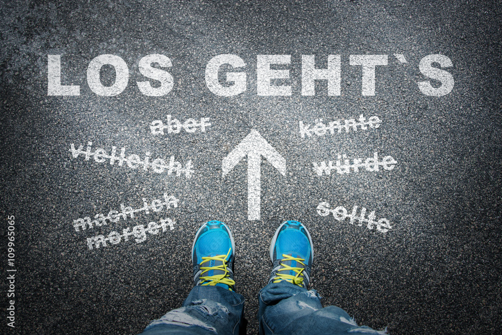 Los geht´s Stock Photo | Adobe Stock