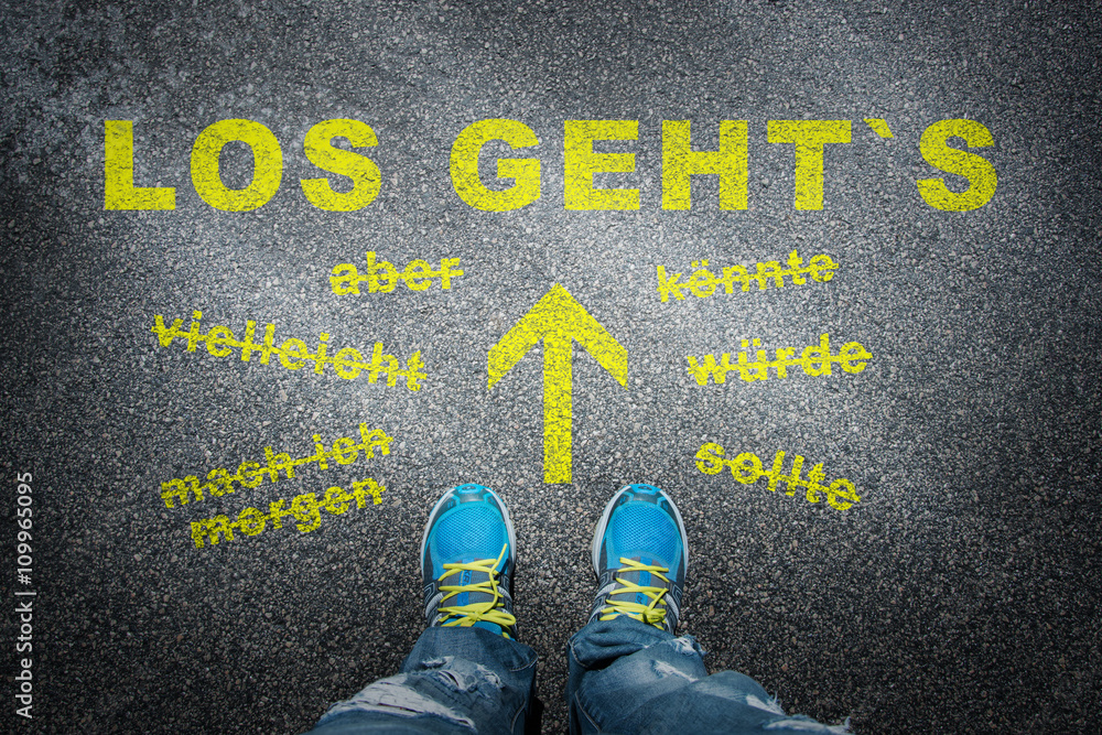 Los geht´s Stock Photo | Adobe Stock