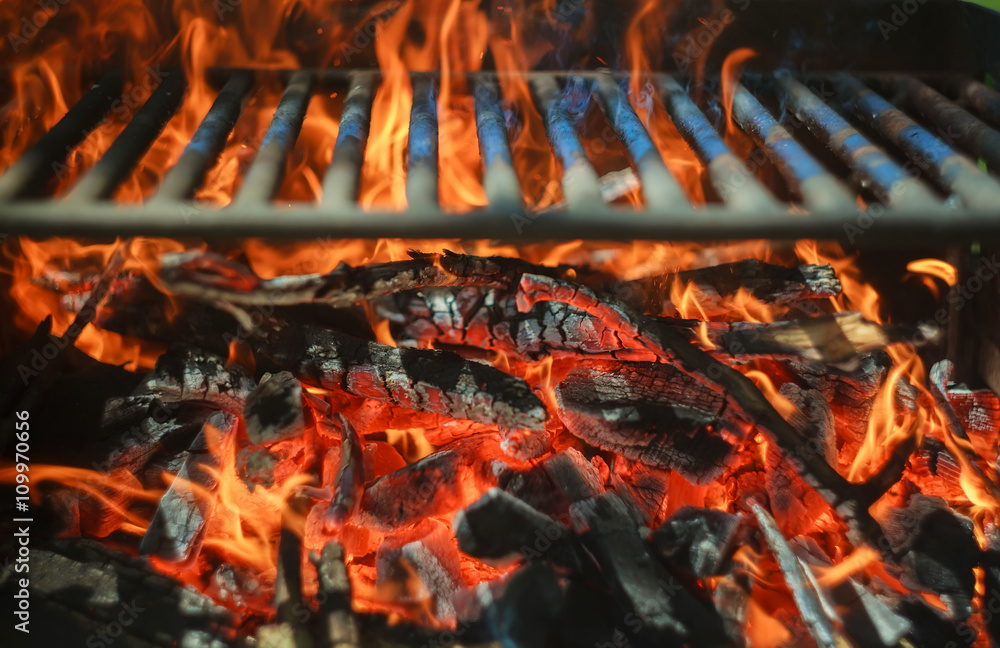 black burned charcoal bbq grid fire natural Stock Photo | Adobe Stock