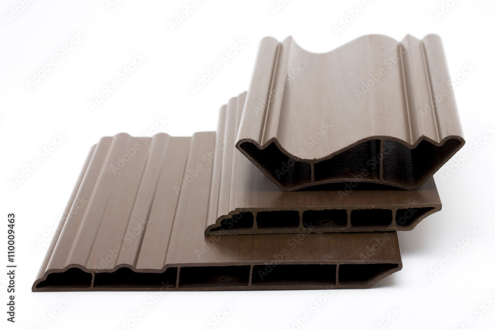 artificial wood Made from plastic fiber mixed with wood Stock Photo ...