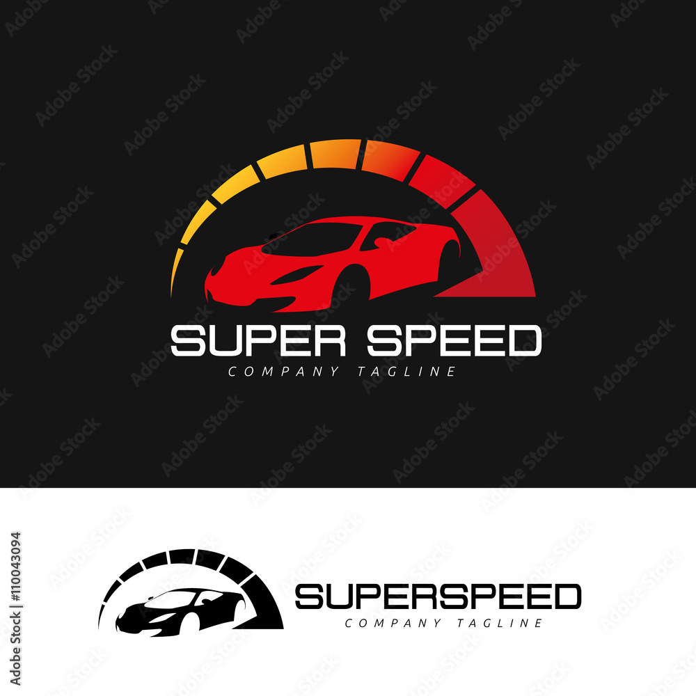 Super speed logo. Car logo. Automotive logo.vector logo template. Stock ...
