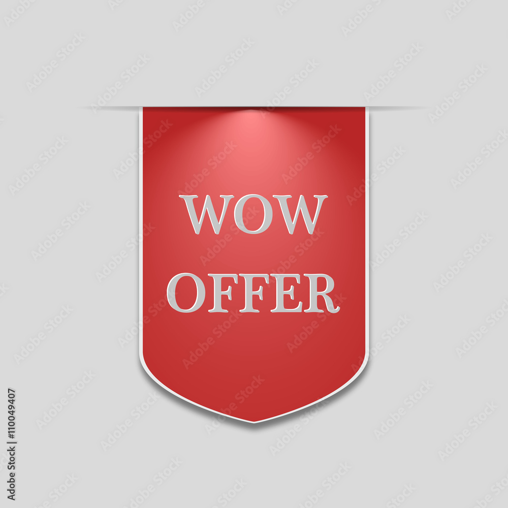 Special offer tag. Advertisement symbol. Isolated sale tag. Retail sign ...