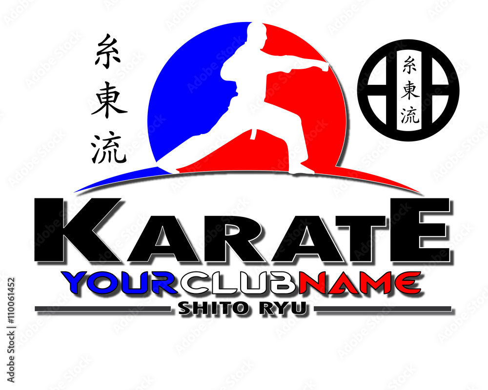karate logo editable Stock Vector | Adobe Stock
