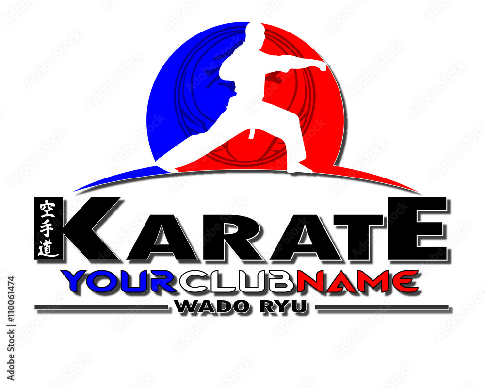 karate logo editable vector de Stock | Adobe Stock