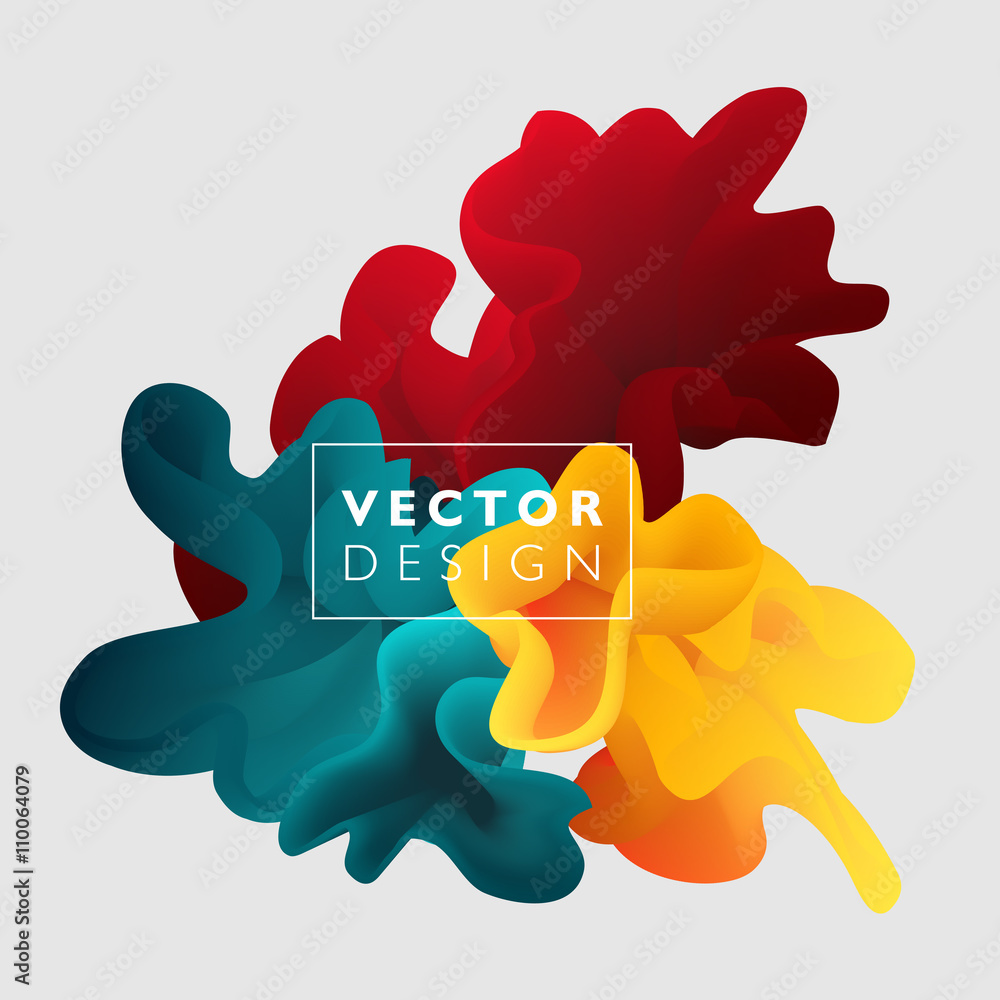Vector abstract color cloud. Stock Vector | Adobe Stock