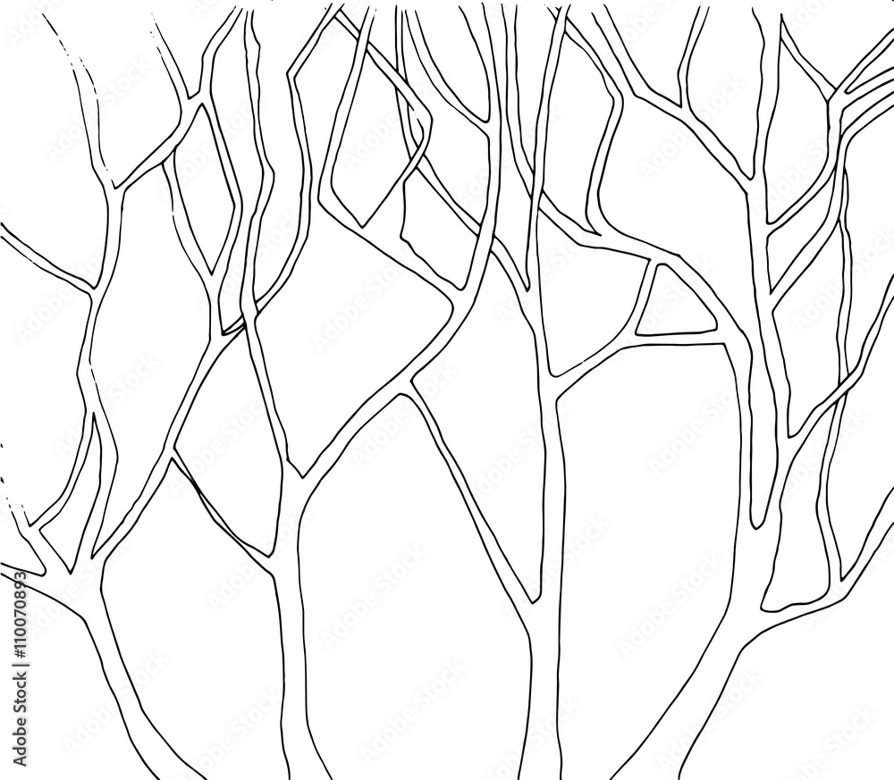 Abstract Tree Branch Art