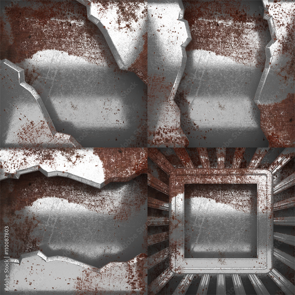 rusted metal texture background set Stock Illustration | Adobe Stock