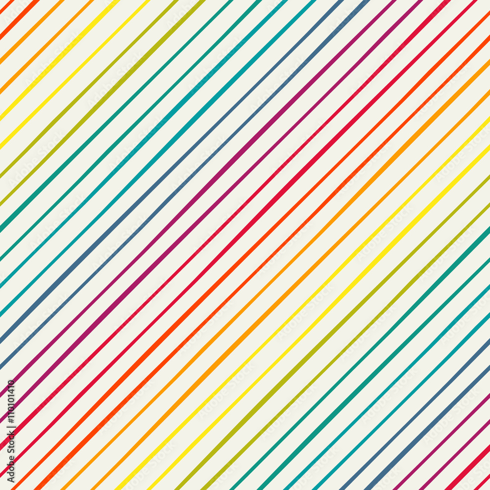 Seamless pattern with rainbow diagonal stripes Stock ベクター | Adobe Stock