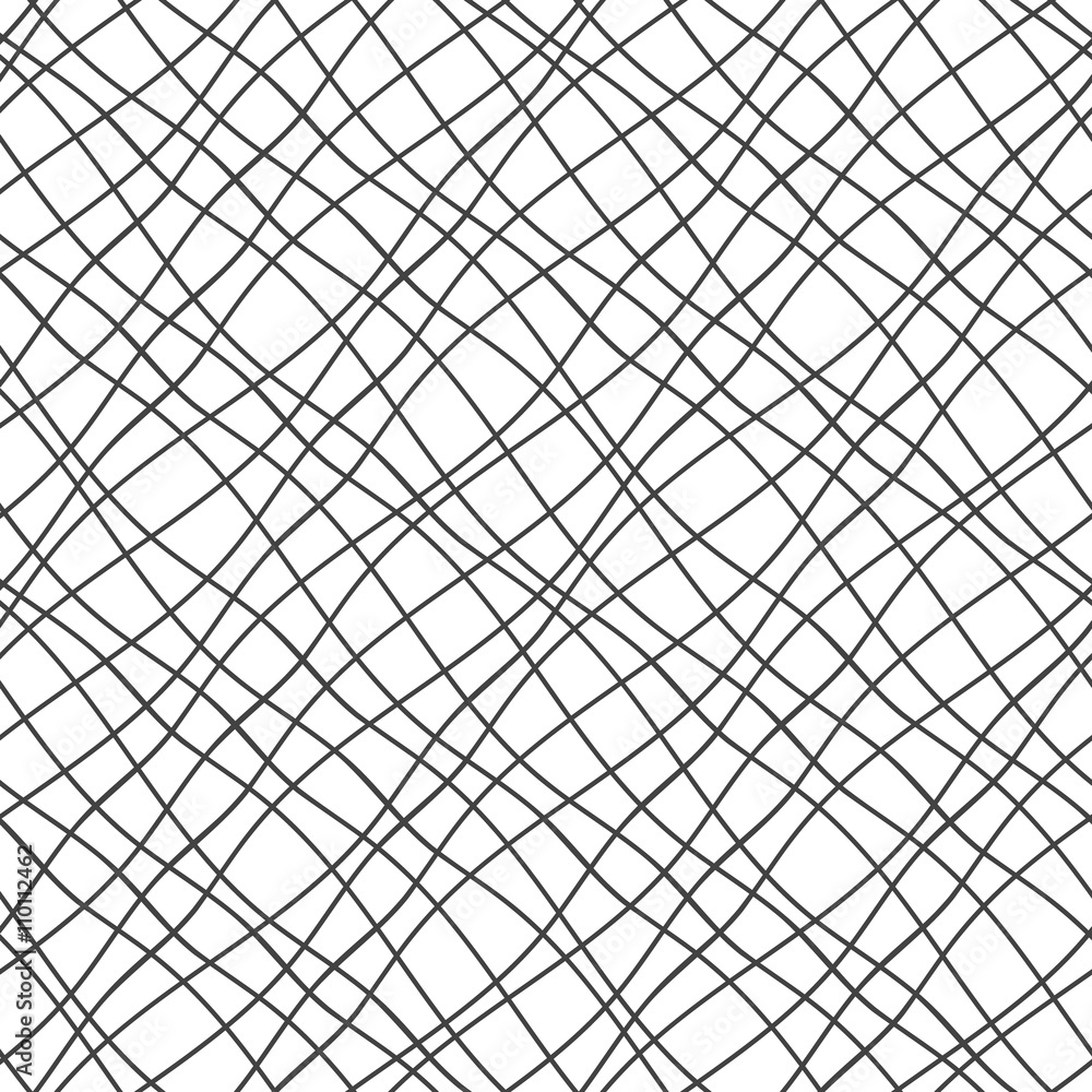 Seamless pattern with crossed wavy lines. Grid texture Stock Vector ...