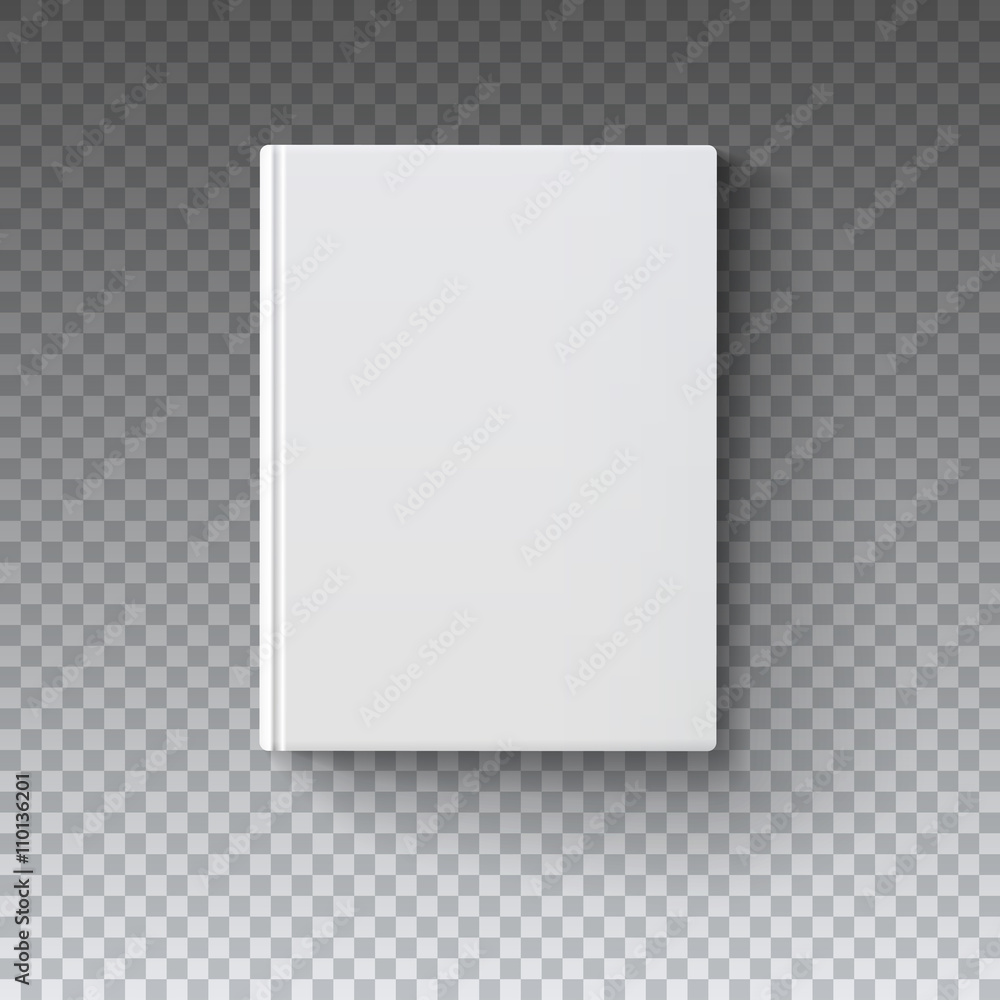 Blank book cover vector Stock Vector | Adobe Stock