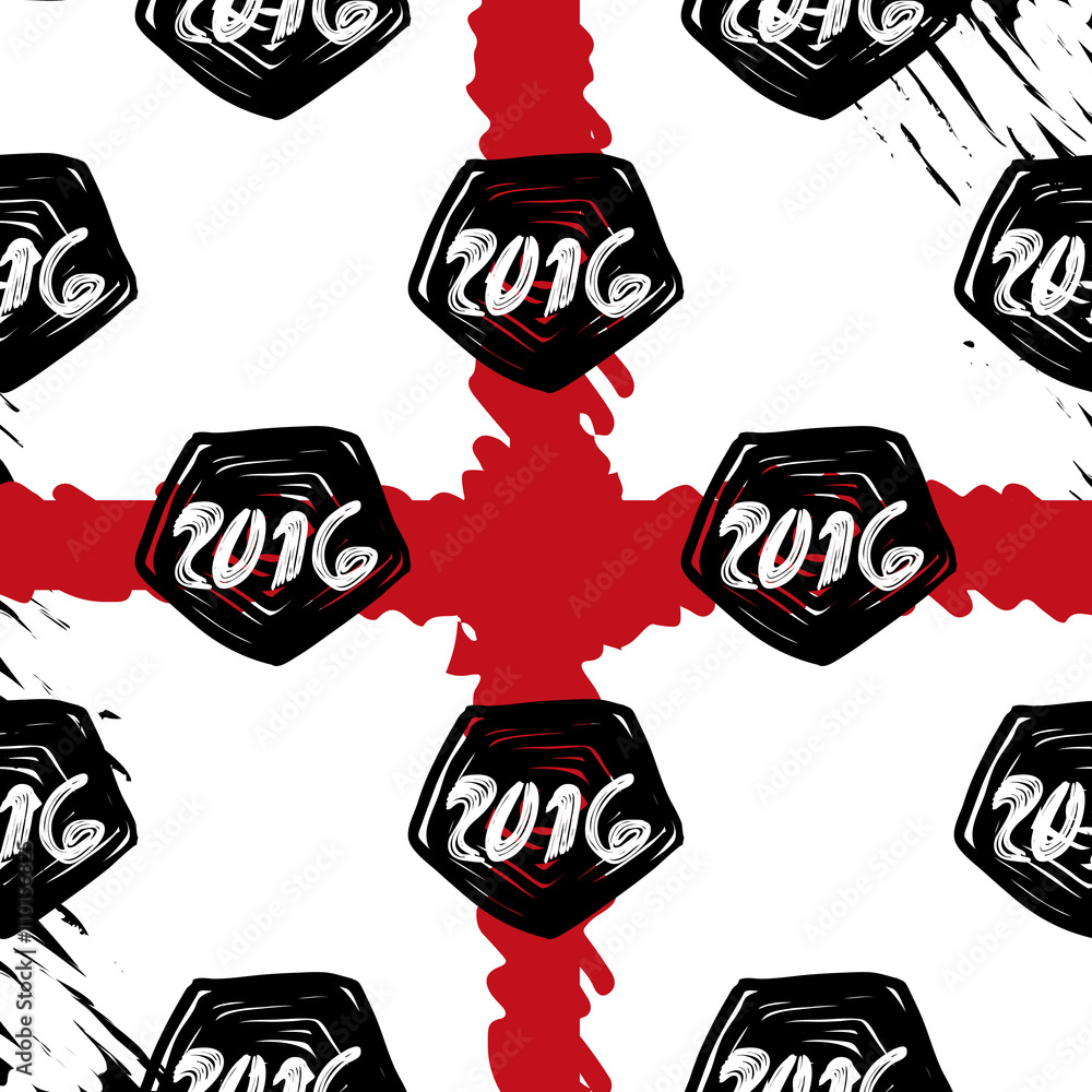 Pattern for Euro 2016 France football championship. A soccer ball ...