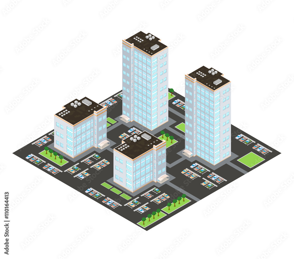 Apartment Building Vector