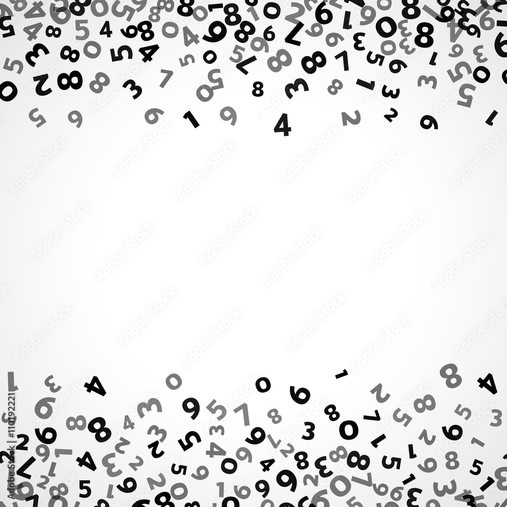 Abstract math number background. Vector illustration Stock Vector ...