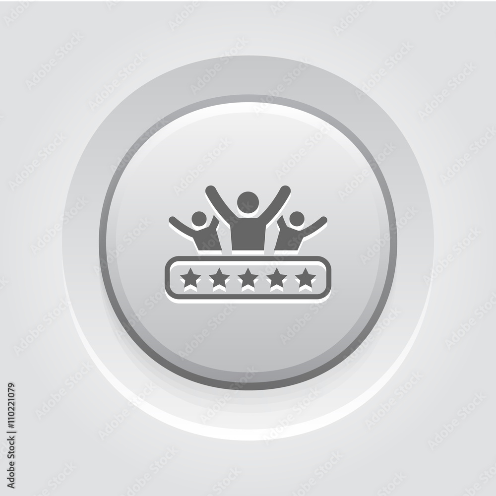 Client Satisfaction Icon Stock Vector | Adobe Stock