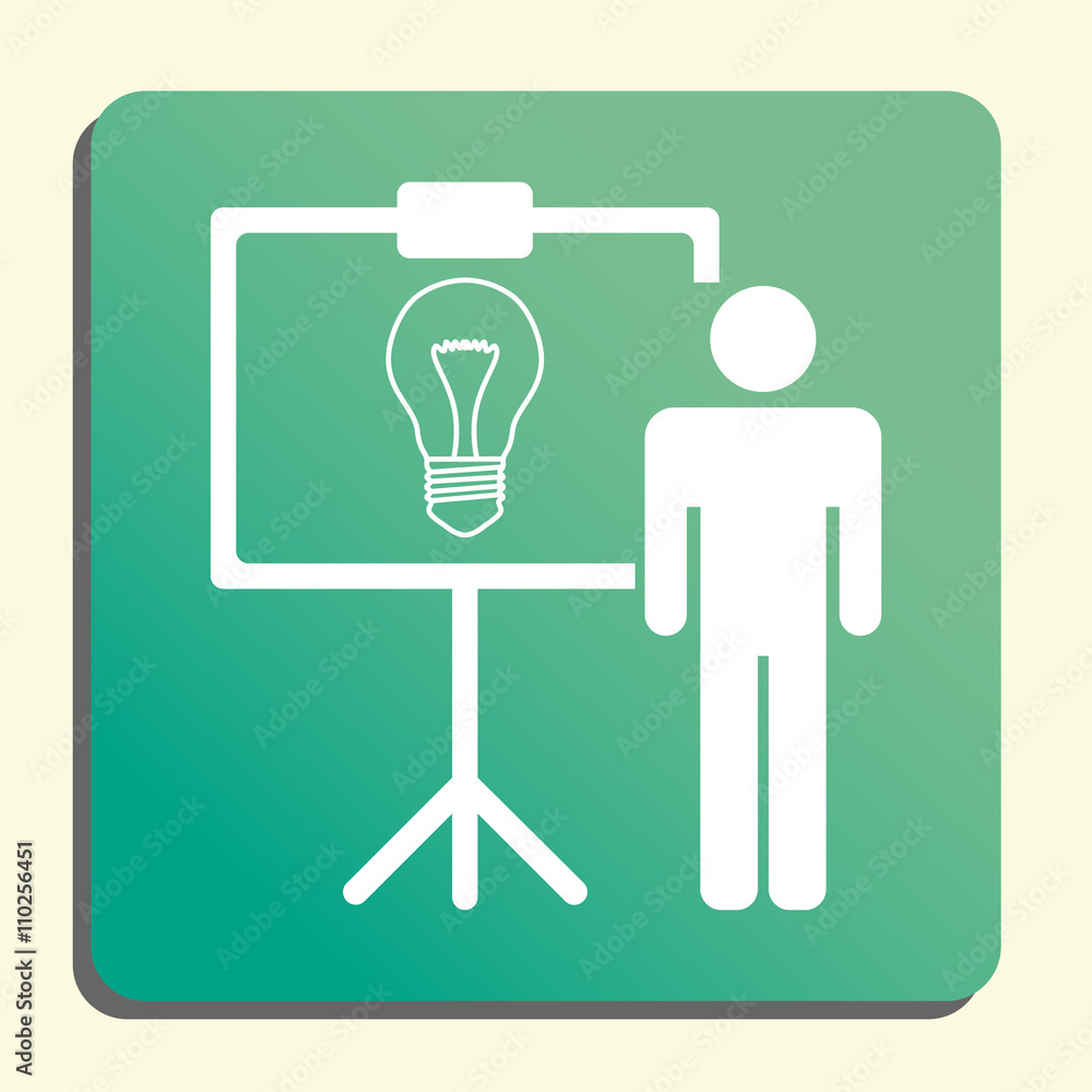 Vetor de presentation idea icon, presentation idea symbol, presentation ...