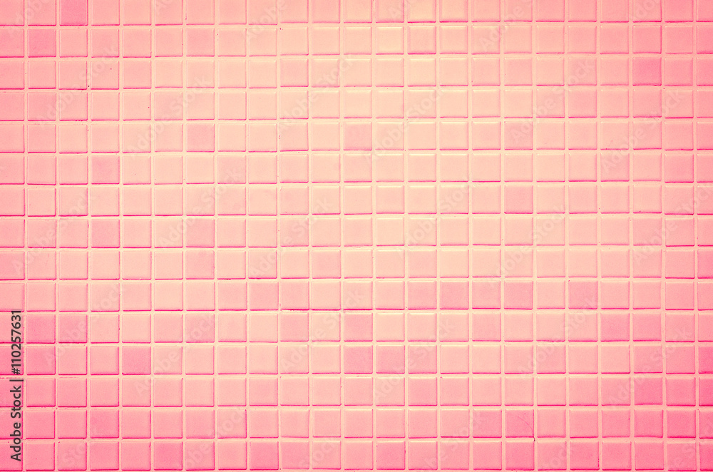 Modern style design of pink base mosaic tile texture wall of floor wall ...