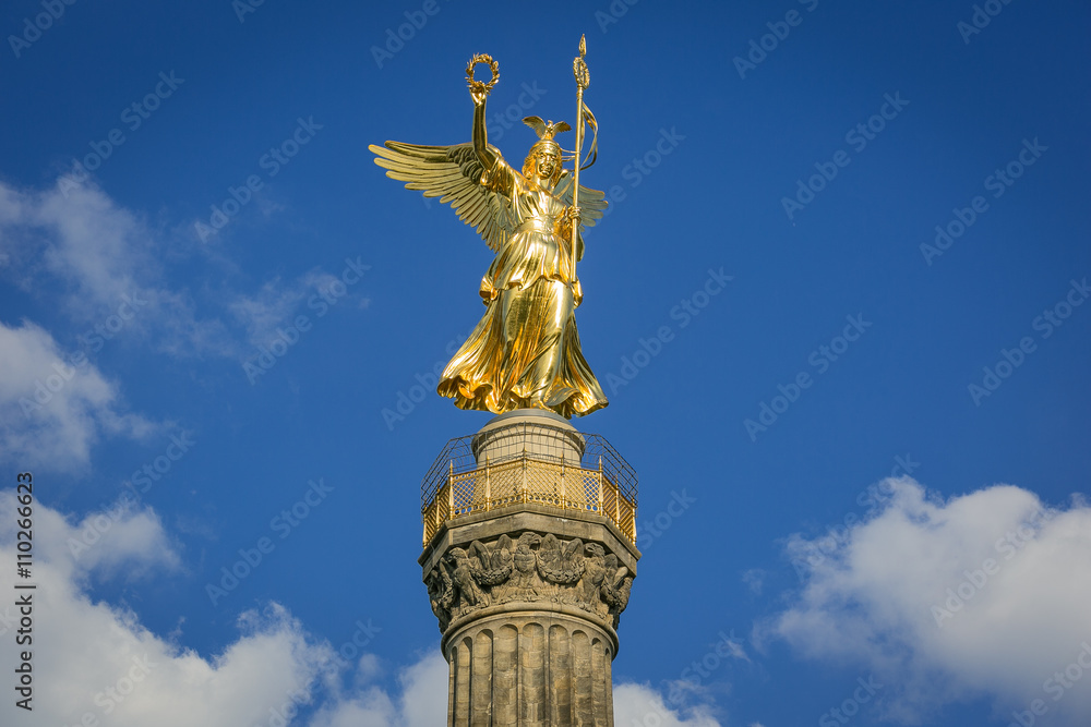 Siegessäule Berlin Goldelse Viktoria Stock-Foto | Adobe Stock