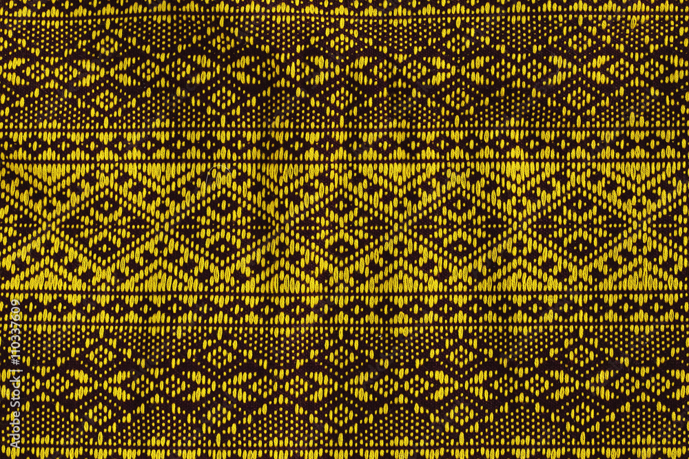 Thai fabric texture background with yellow pattern beautiful ภาพถ่าย ...