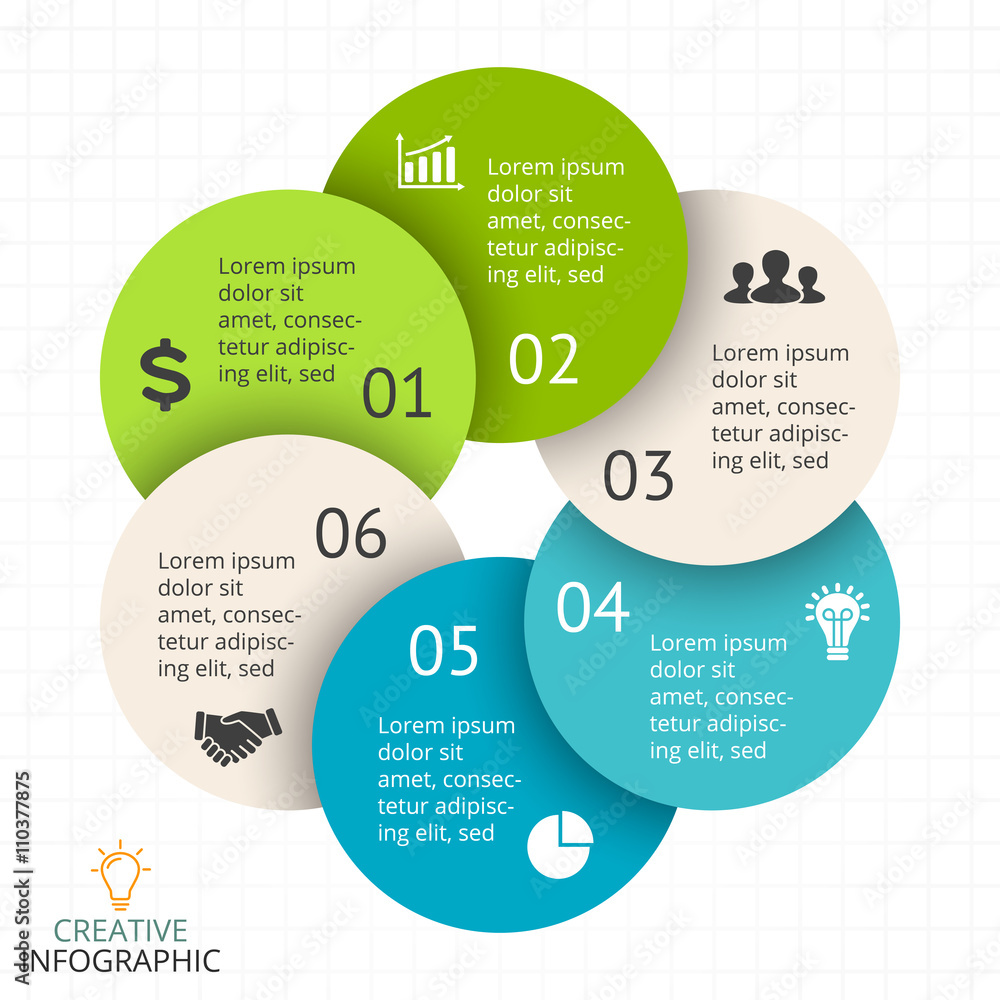 Vector circle arrows infographic, diagram, graph, presentation, chart ...