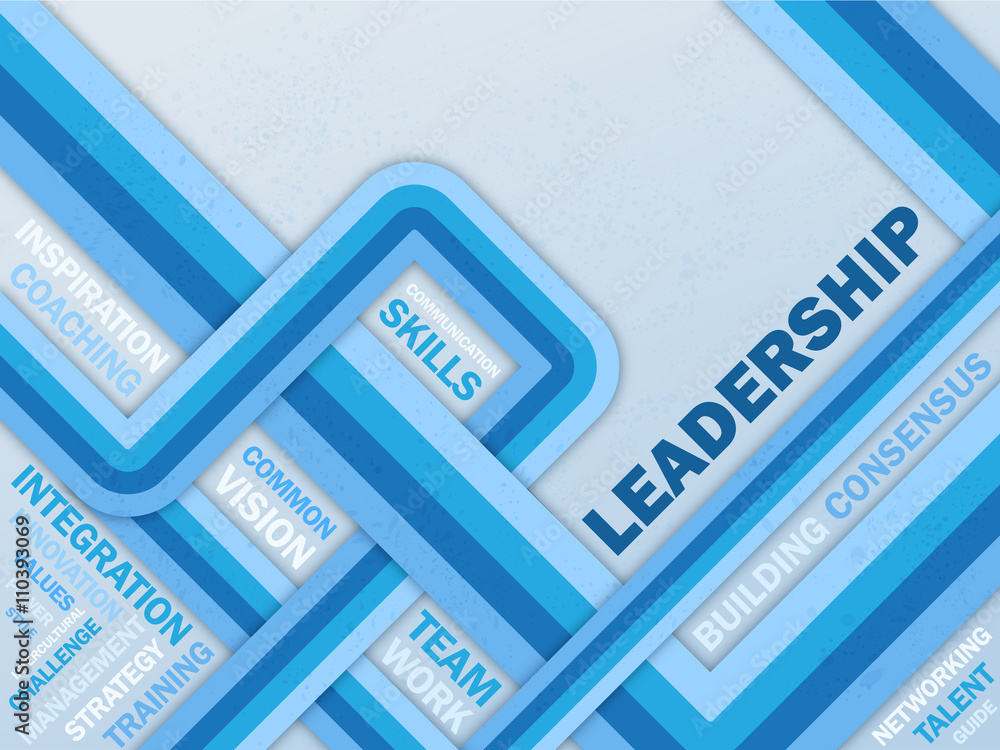 LEADERSHIP Geometric Lines Tag Cloud Stock Vector | Adobe Stock