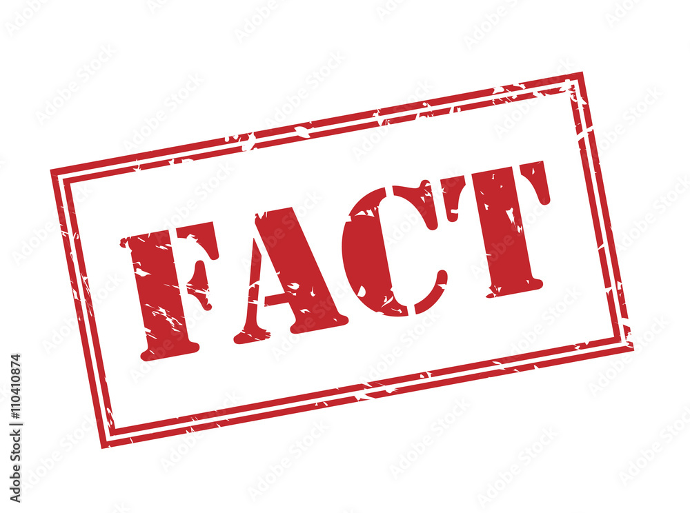 fact red stamp on white background Stock Illustration | Adobe Stock