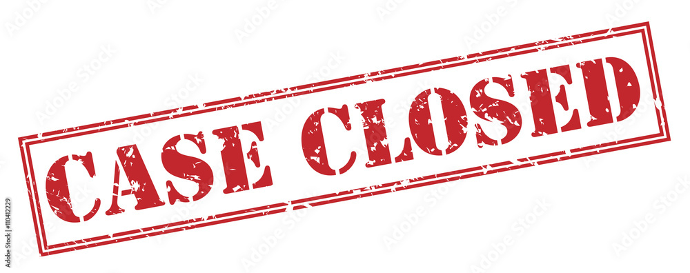 case closed red stamp on white background Stock Illustration | Adobe Stock