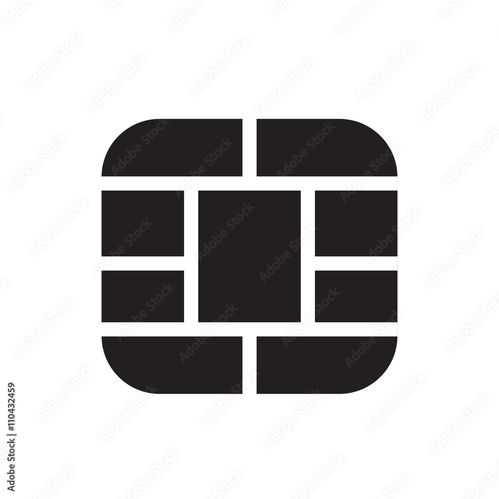smart card chip icon vector Stock Vector | Adobe Stock